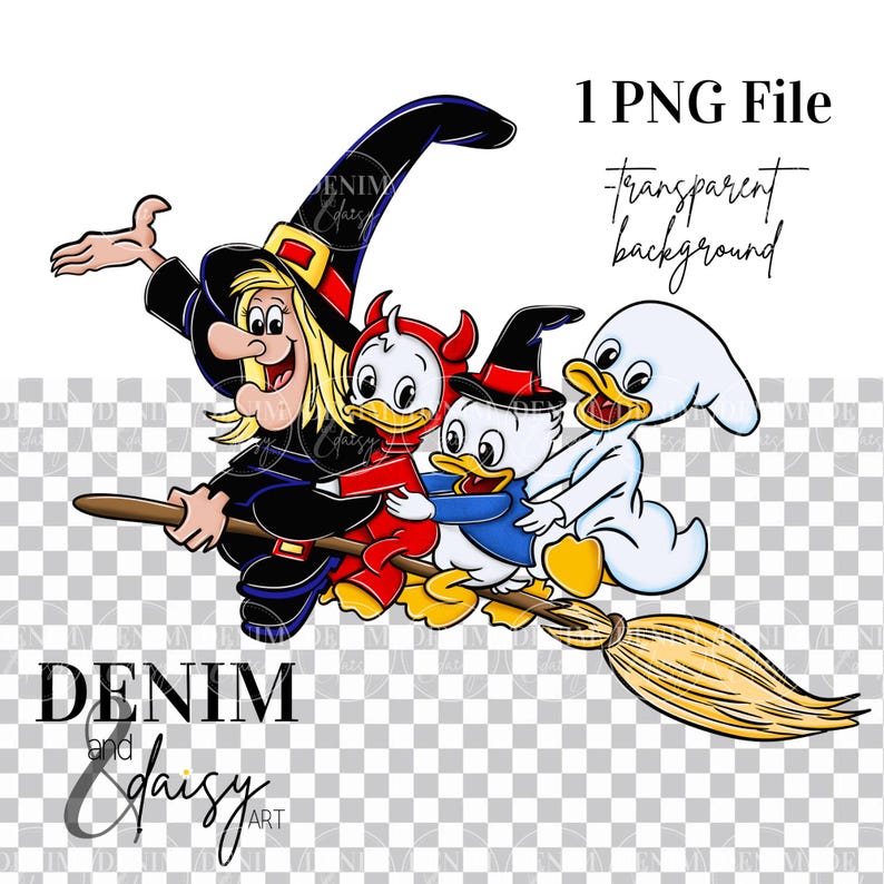 Hewey, Dewey, and Lewey Png. Sublimation Design, Digital Illustration ...