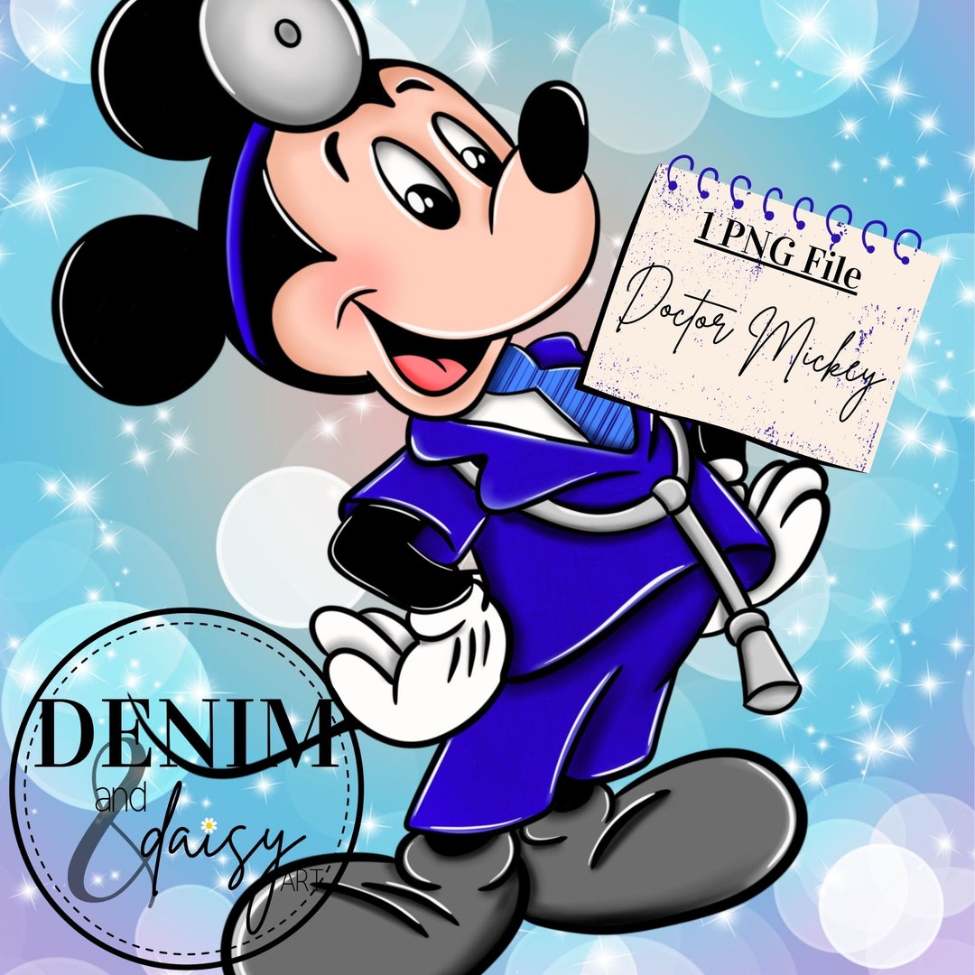Doctor Mickey Png, Sublimation Design, Digital Illustration, Instant ...