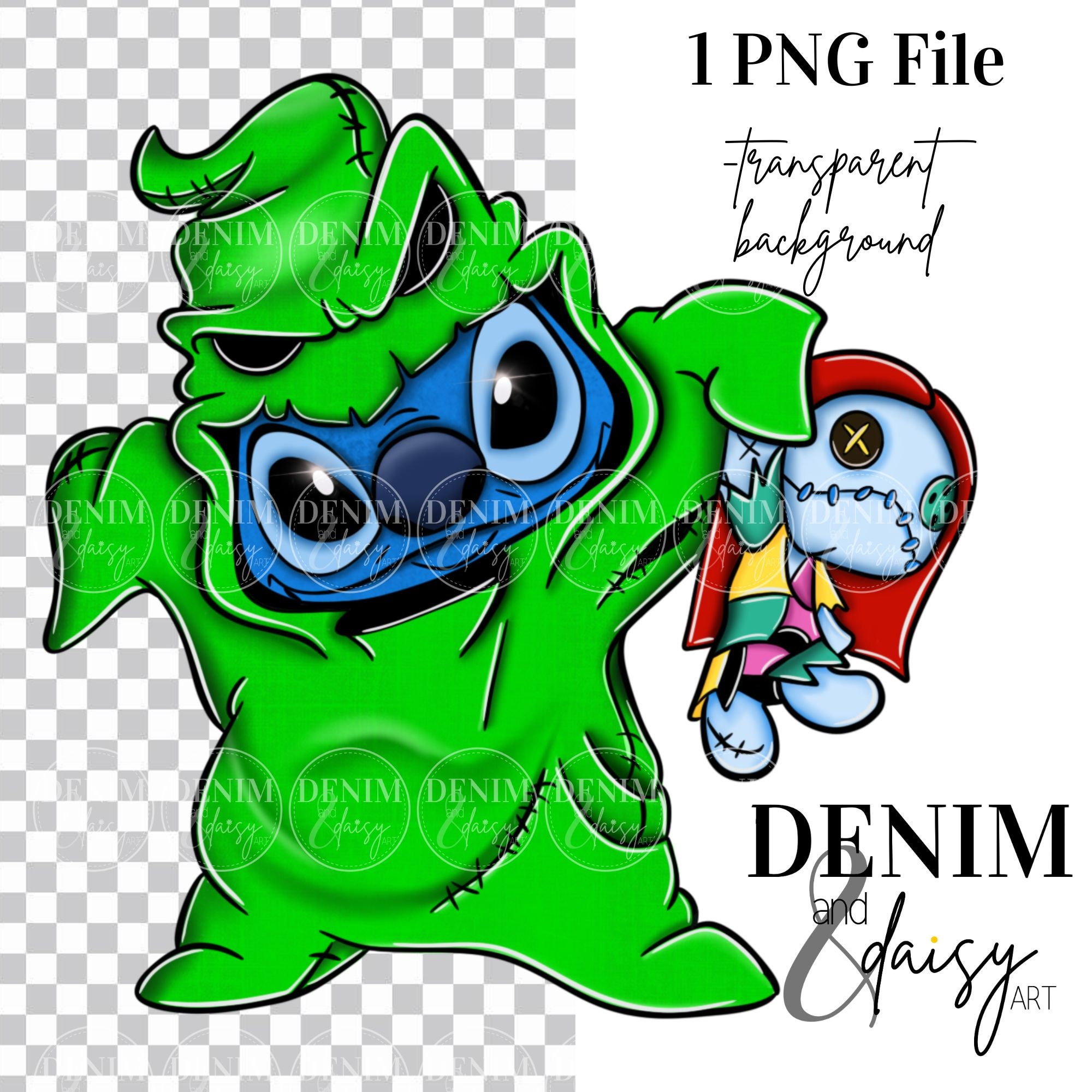 Stitch Dressed as Oogie Boogie, Sublimation Design, Digital ...