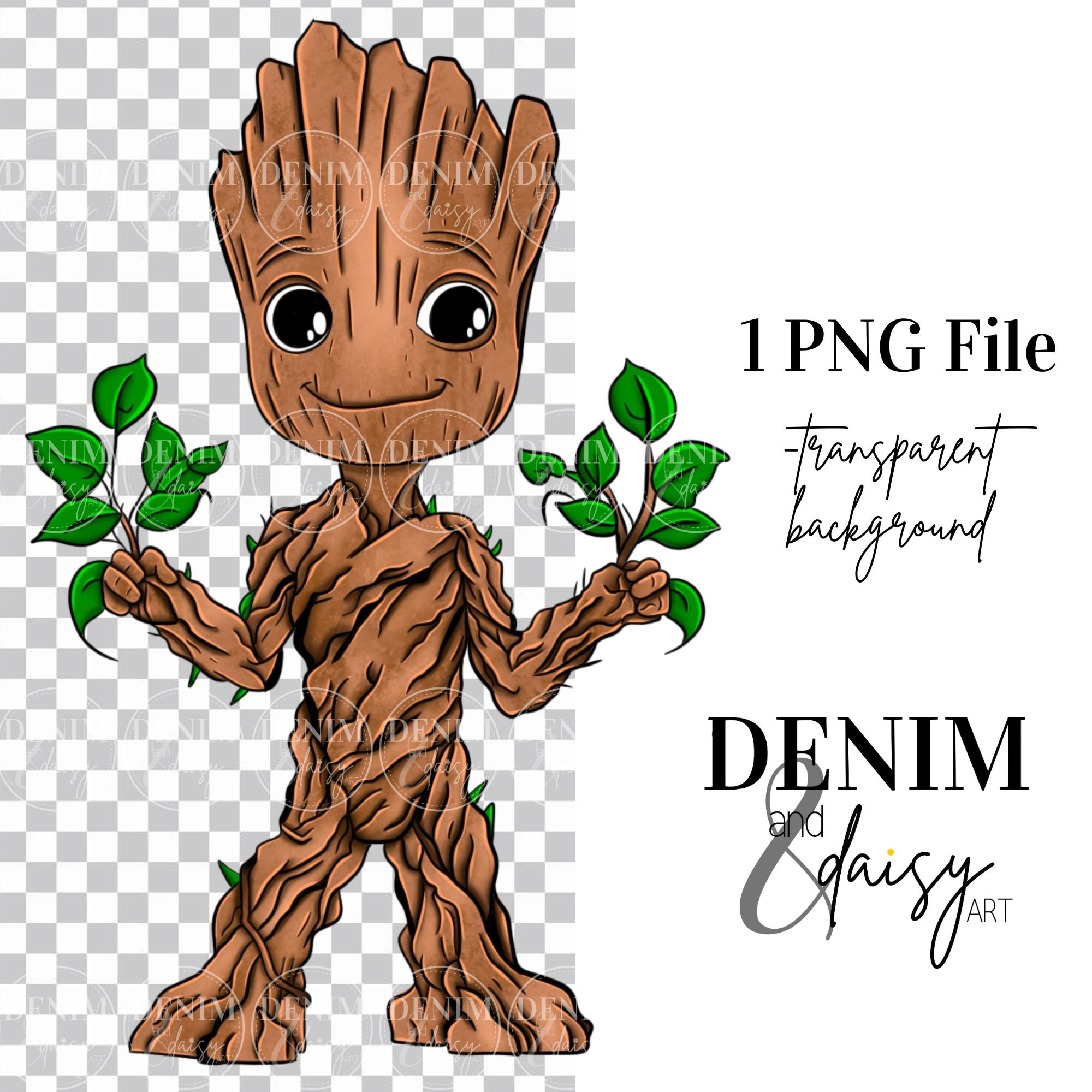 Baby Groot Png, Sublimation Design, Digital Illustration, Instant ...