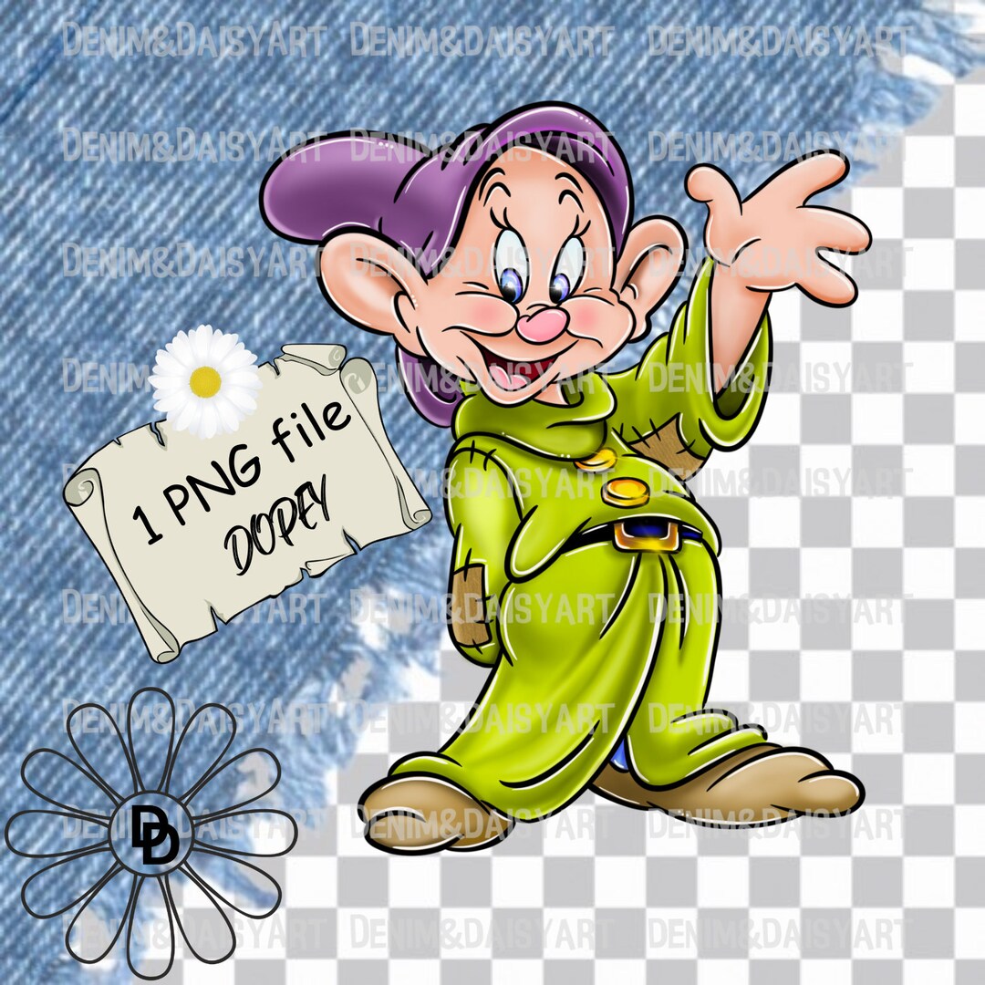 Dopey Png, Sublimation Design, Digital Illustration, Instant Download ...