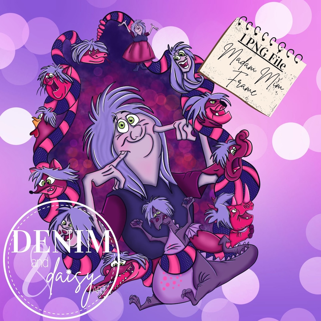 Madam Mim Frame Png, Sublimation Design, Digital Illustration, Instant ...