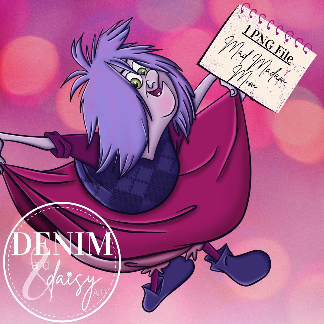 Mad Madam Mim png, Sublimationsdesign, digitale Illustration, Sofort ...