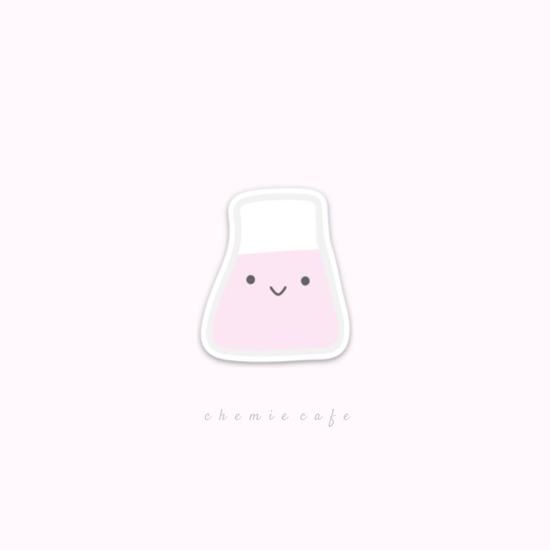 Erlenmeyer Flask - Character Sticker - Etsy