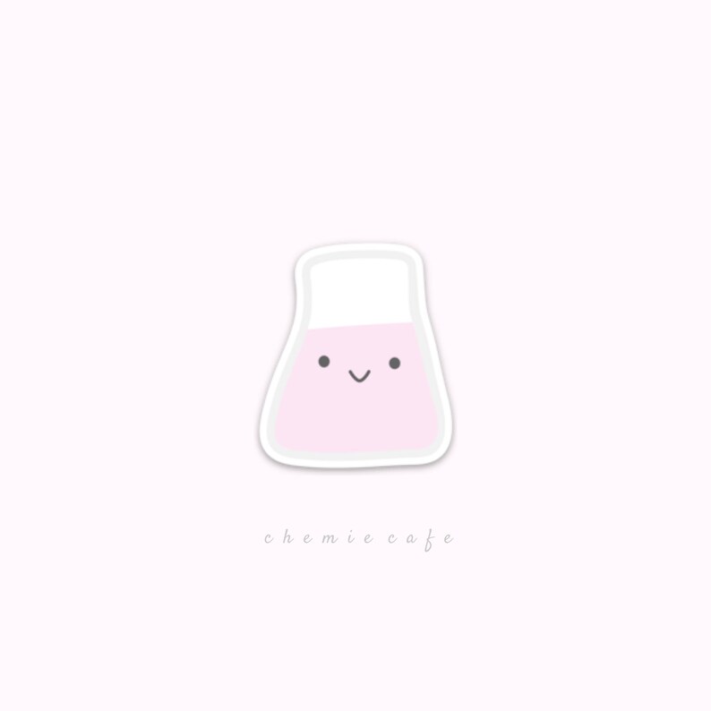 Erlenmeyer Flask - Character Sticker - Etsy