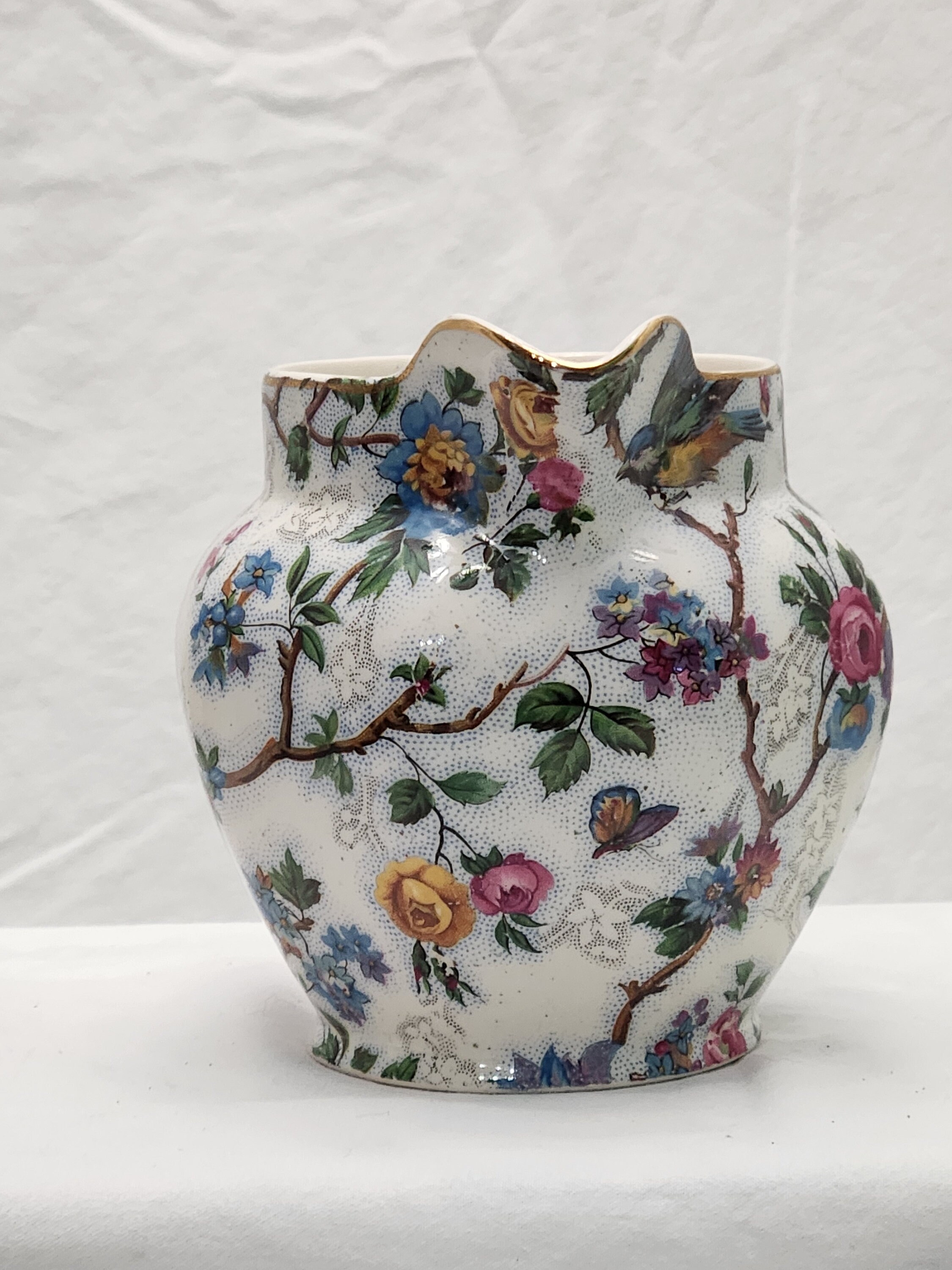 Floral Bird Chintz BARKER BROS Royal Tudor Pitcher - Etsy