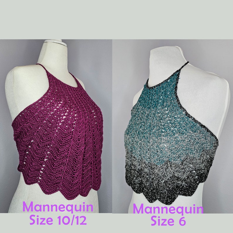 Summer Clam Halter Top, Bamboo Fiber Festival Top, Cruise Wear Halter ...