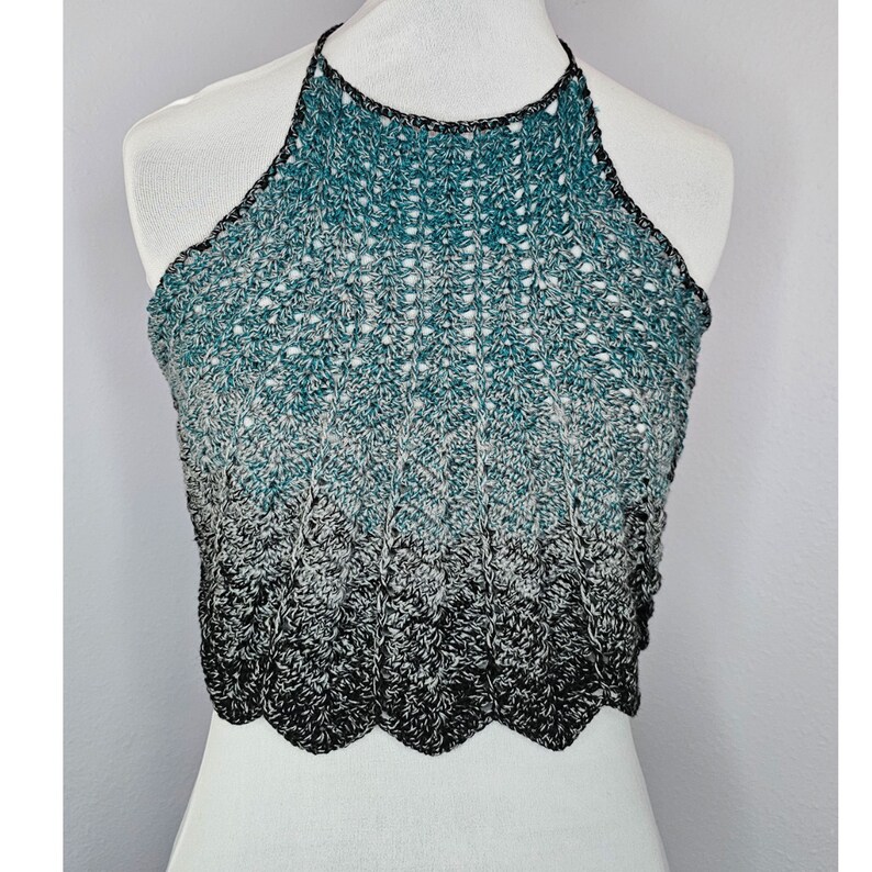 Summer Clam Halter Top, Bamboo Fiber Festival Top, Cruise Wear Halter ...