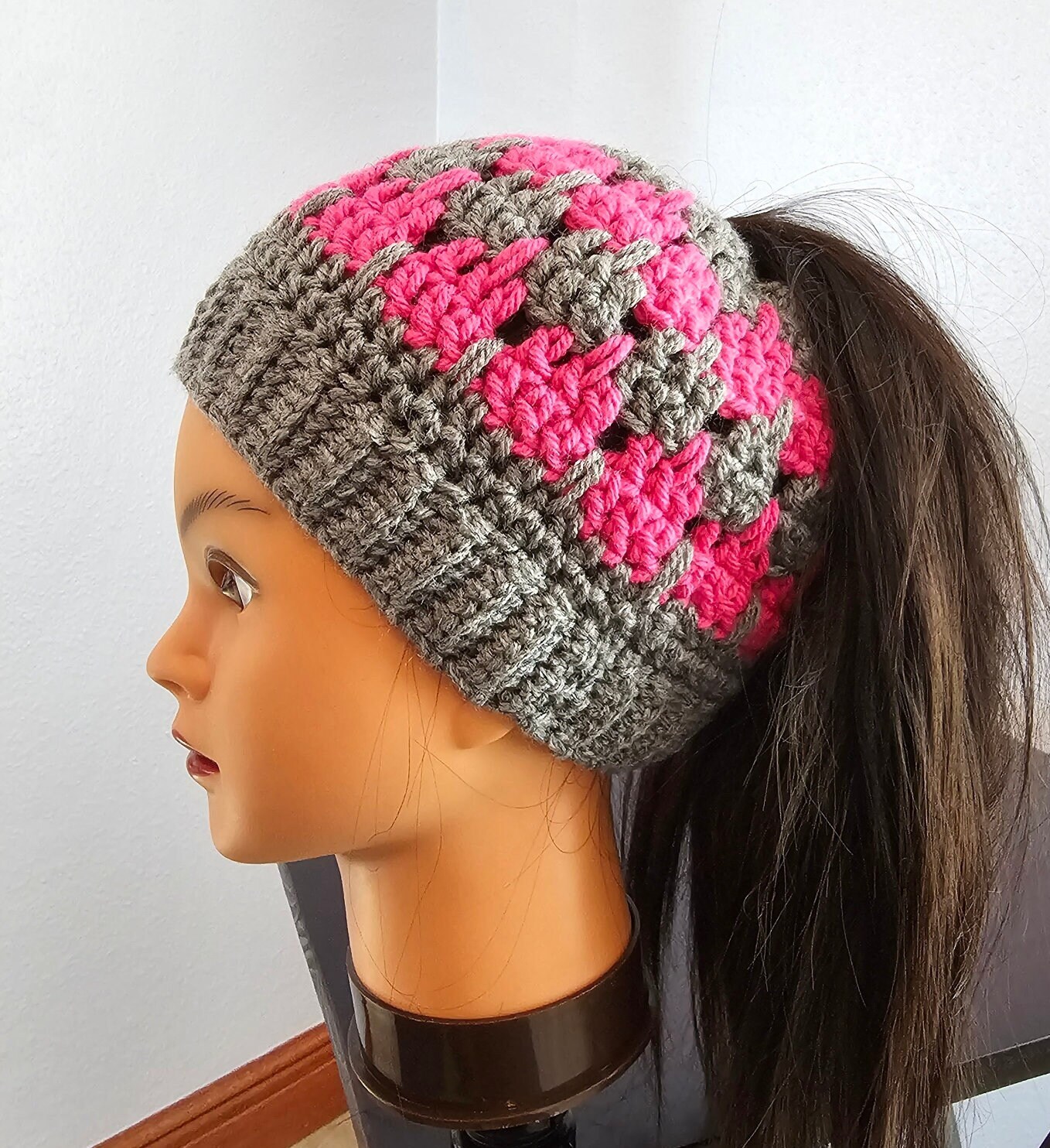 F*ck Winter Hat, Middle Finger Messy Bun Beanie, Bad Finger Winter Hat ...