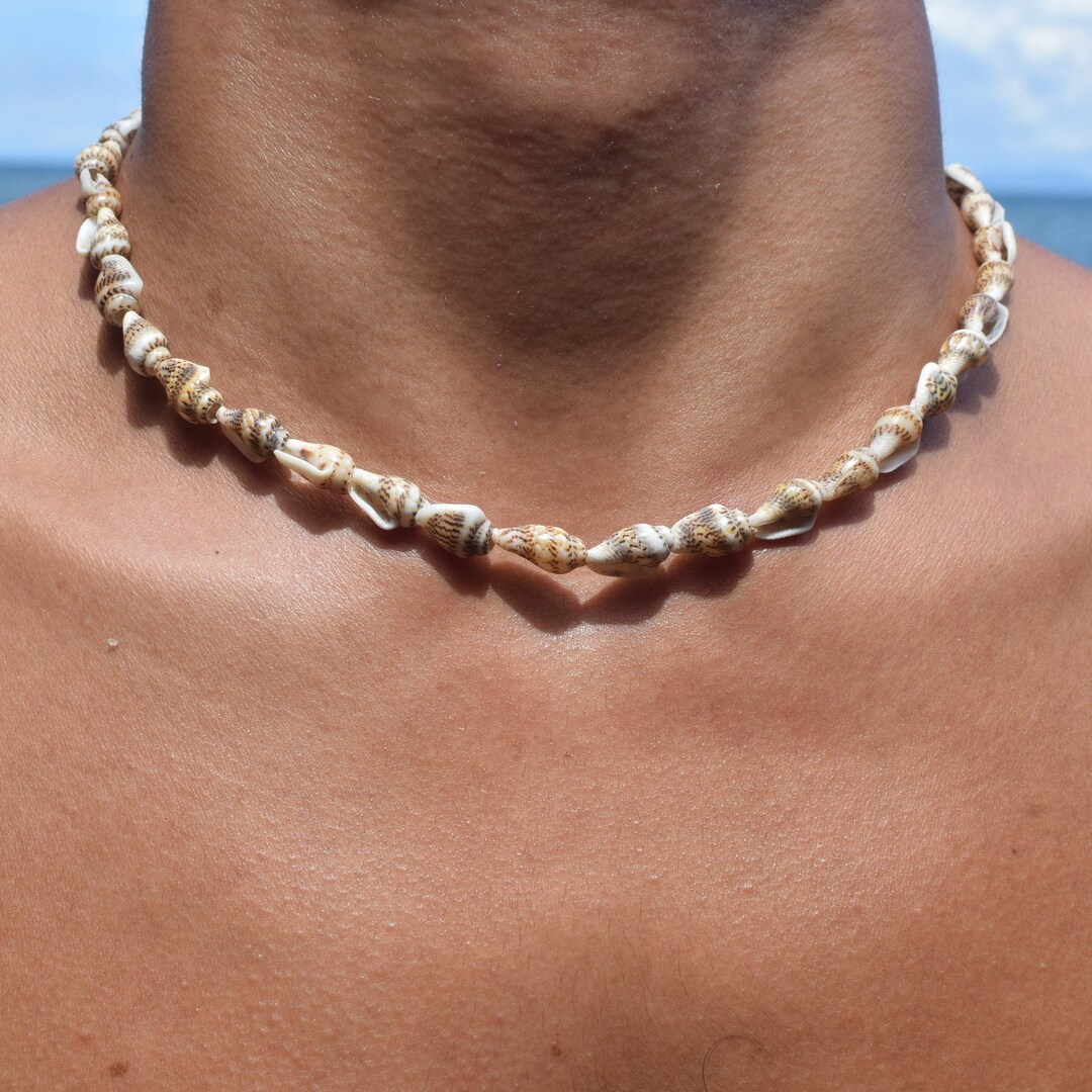 Natural Nassa Shell Surfer Necklace for Men Women Teens Custom Size ...