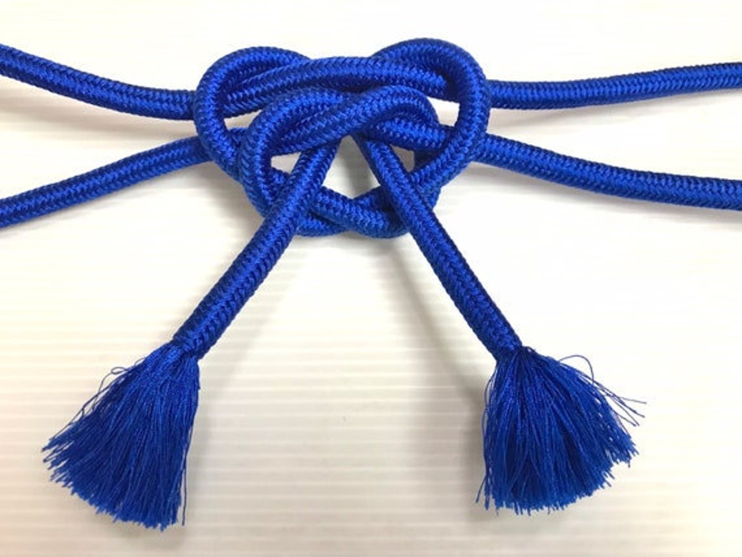 Obijime Royal Blue Silk Obi Cord Japanese Kimono Cord Bright Blue Obi ...