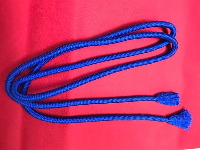 Obijime Royal Blue Silk Obi Cord Japanese Kimono Cord Bright Blue Obi ...