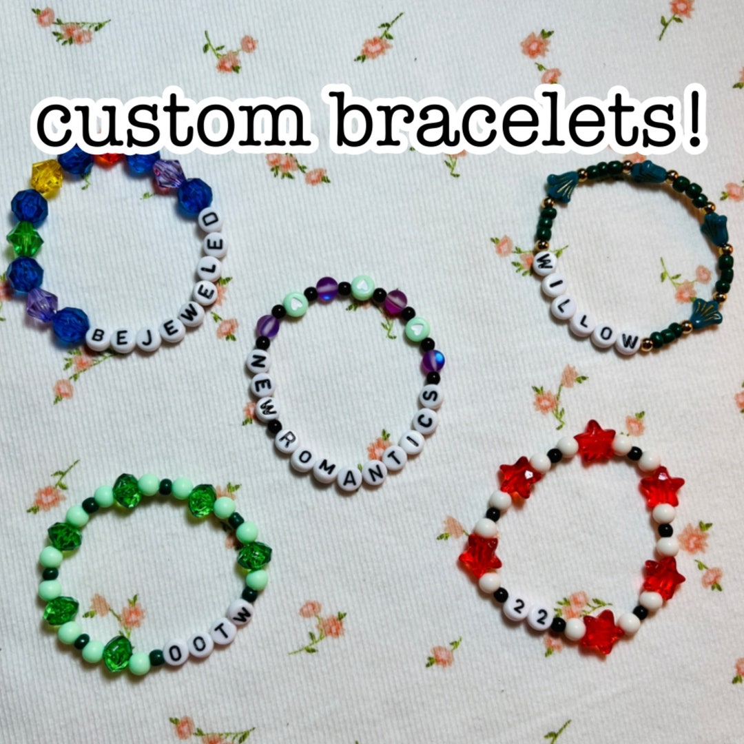 Custom Beaded Friendship Bracelets - Etsy