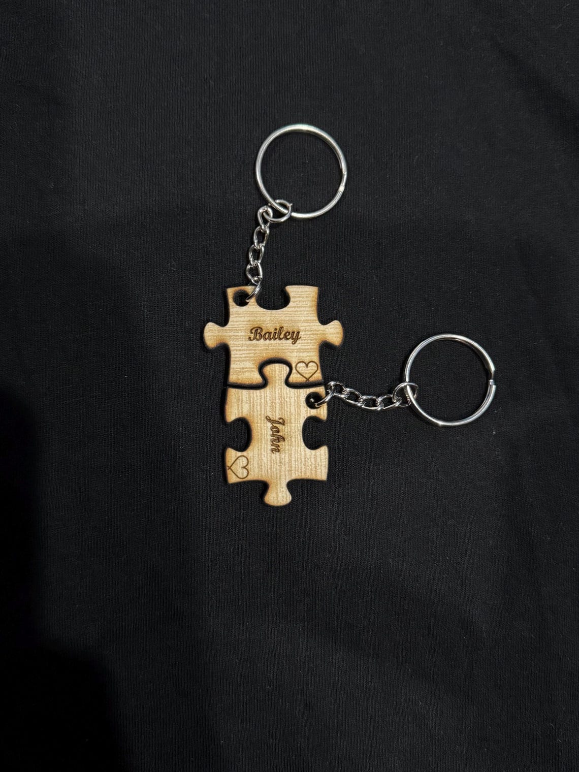 Personalized Puzzle Piece Keychains | Couples Keychain | Wedding Gift ...