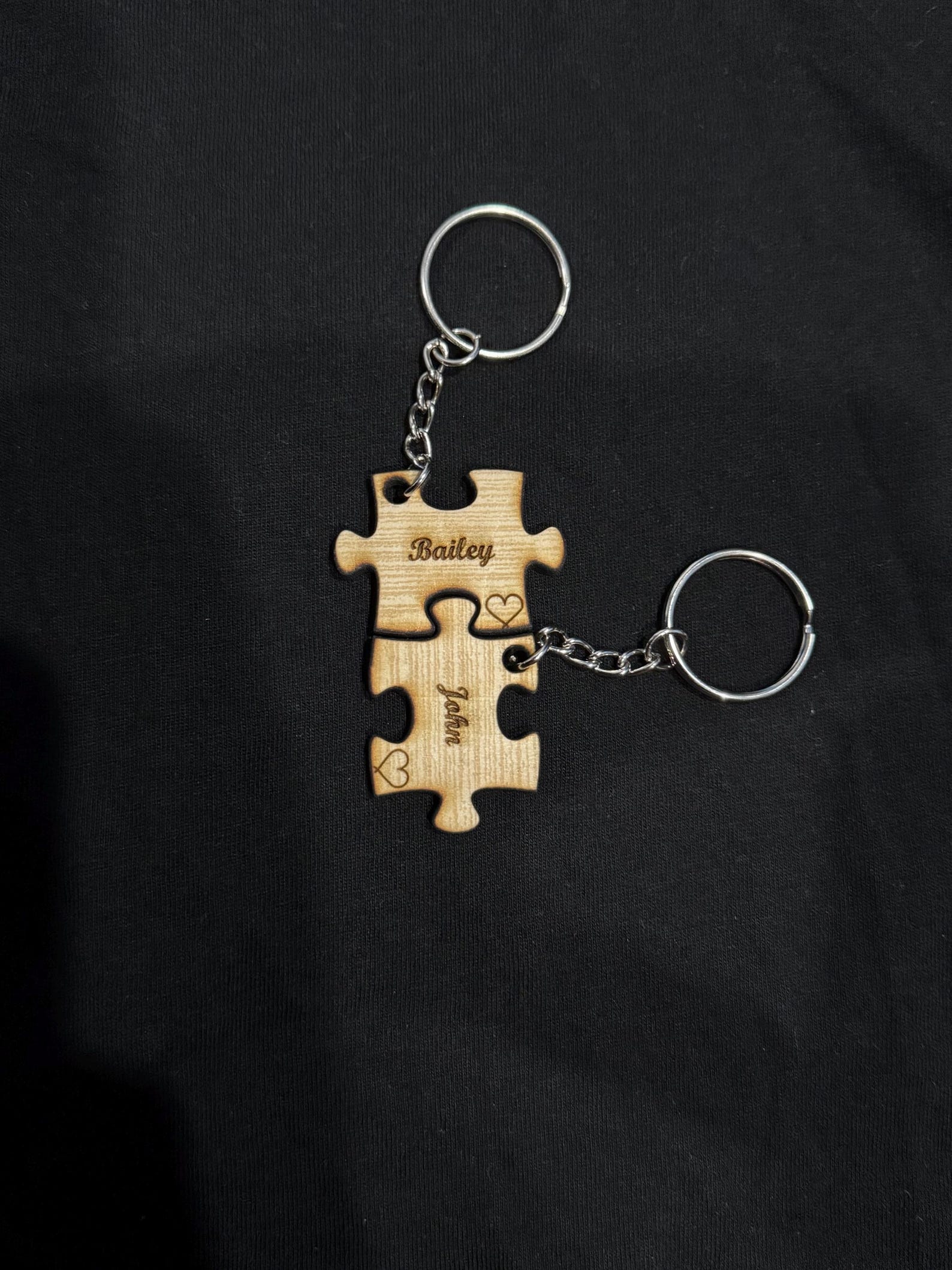 Personalized Puzzle Piece Keychains | Couples Keychain | Wedding Gift ...