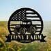 Personalized Tractor Metal Wall Art, Metal Tractor Sign ,ranch Wall ...