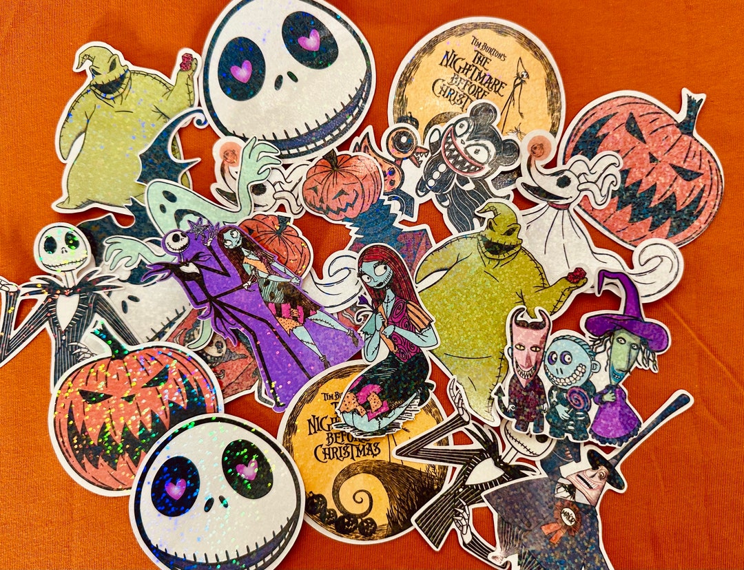 Nightmare Before Christmas Stickers|jack Stickers|spooky Season|jack and Sally|waterproof ...