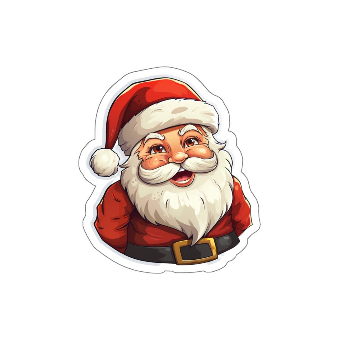 Santa Claus Sticker, Santa Kiss-cut Stickers - Etsy