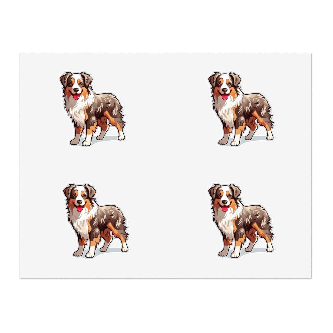 Australian Shepherd Sticker Sheets - Etsy