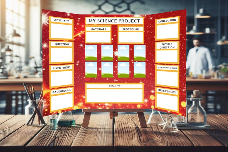 Science Fair Tri-fold Display | You Design & We Print | Only 24.99 - Etsy