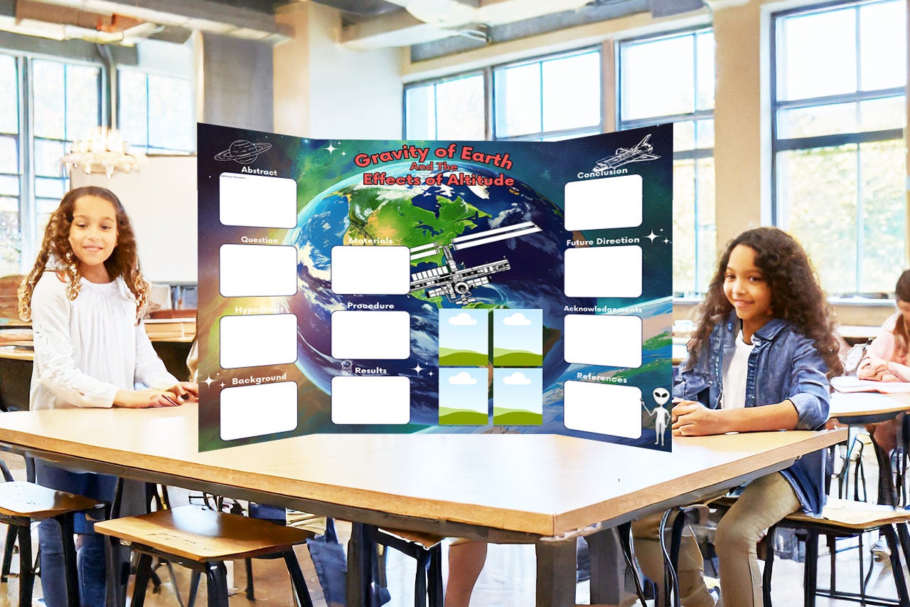 Science Fair Tri-fold Display You Design & We Print Only 24.99 - Etsy