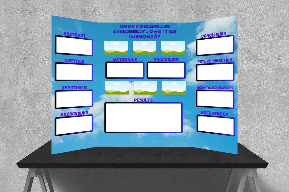 Science Fair Tri-fold Display | You Design & We Print | Only 24.99 - Etsy
