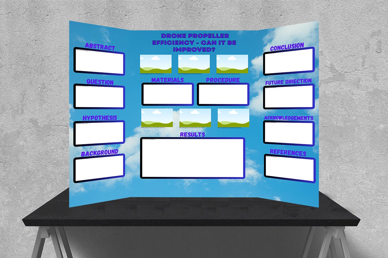 Science Fair Tri-fold Display | You Design & We Print | Only 24.99 - Etsy