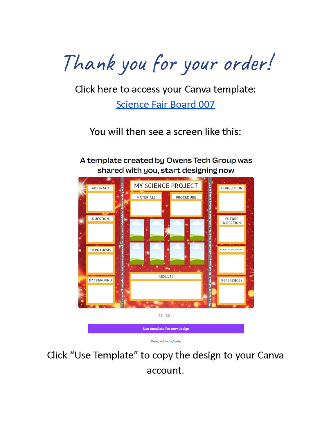 Science Fair Tri-fold Display | You Design & We Print | Only 24.99 - Etsy