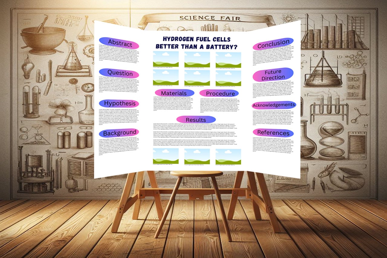 Science Fair Tri-fold Display You Design & We Print Only 24.99 - Etsy