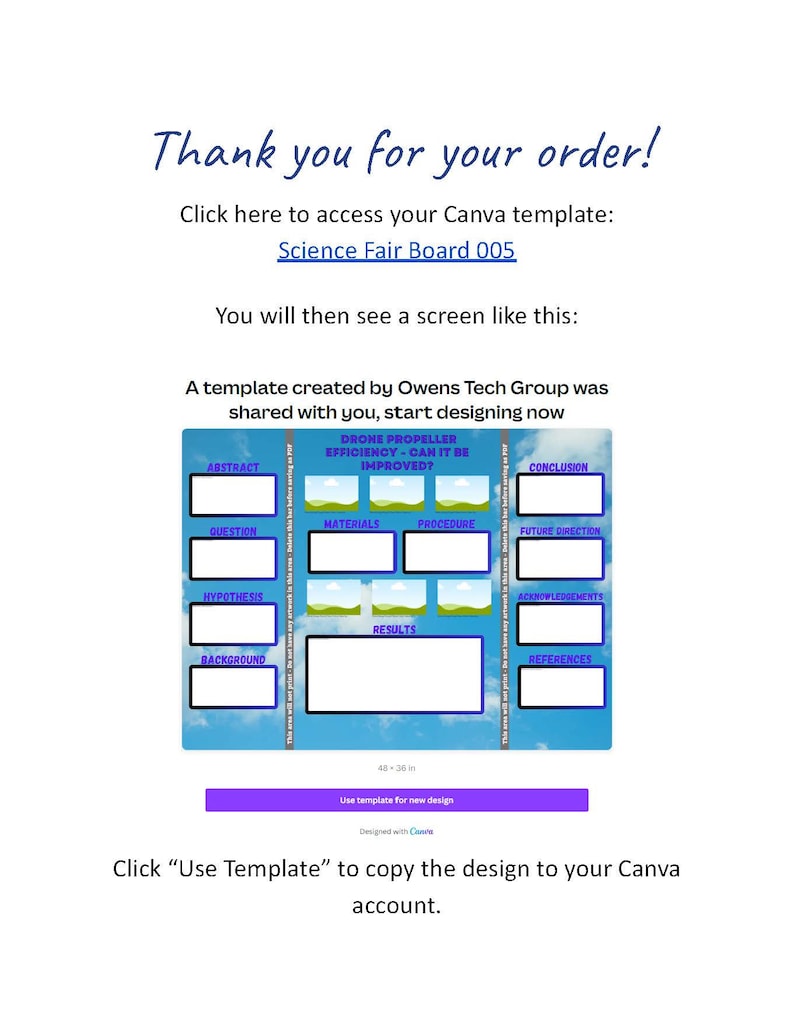 Science Fair Tri-fold Display | You Design & We Print | Only 24.99 - Etsy