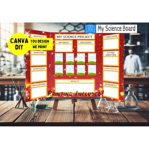 Science Fair Tri-fold Display | You Design & We Print | Only 24.99 - Etsy