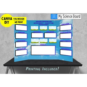 Science Fair Tri-fold Display | You Design & We Print | Only 24.99 - Etsy