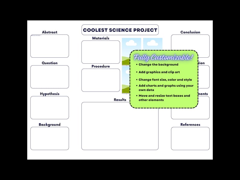 Science Fair Tri-fold Display | You Design & We Print | Only 24.99 - Etsy