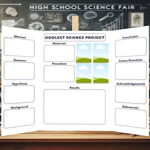 Science Fair Tri-fold Display | You Design & We Print | Only 24.99 - Etsy