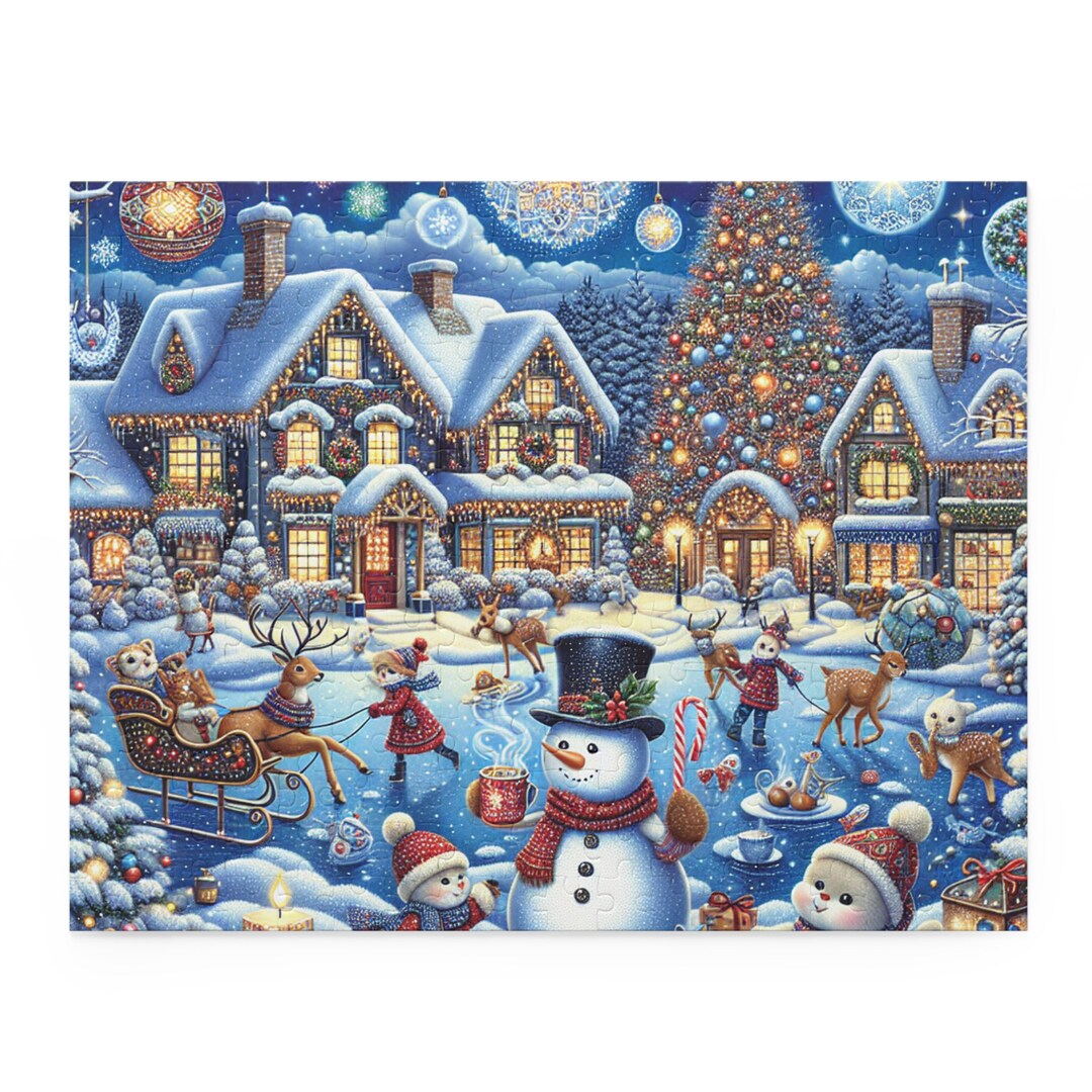 Sparkling Winter Wonderland Enchanting 500-piece Puzzle for - Etsy