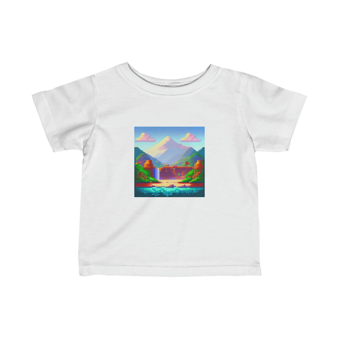 Video Game Character Eating Pixel Art Cute Infant Tee - Etsy