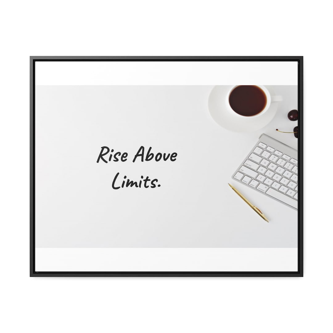 Rise Above Limits Inspiring Canvas Gallery Wraps Shop Now - Etsy
