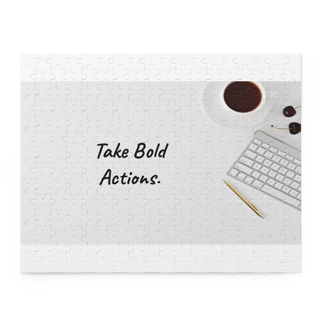Take Bold Actions Puzzle Inspirational Motivational - Etsy
