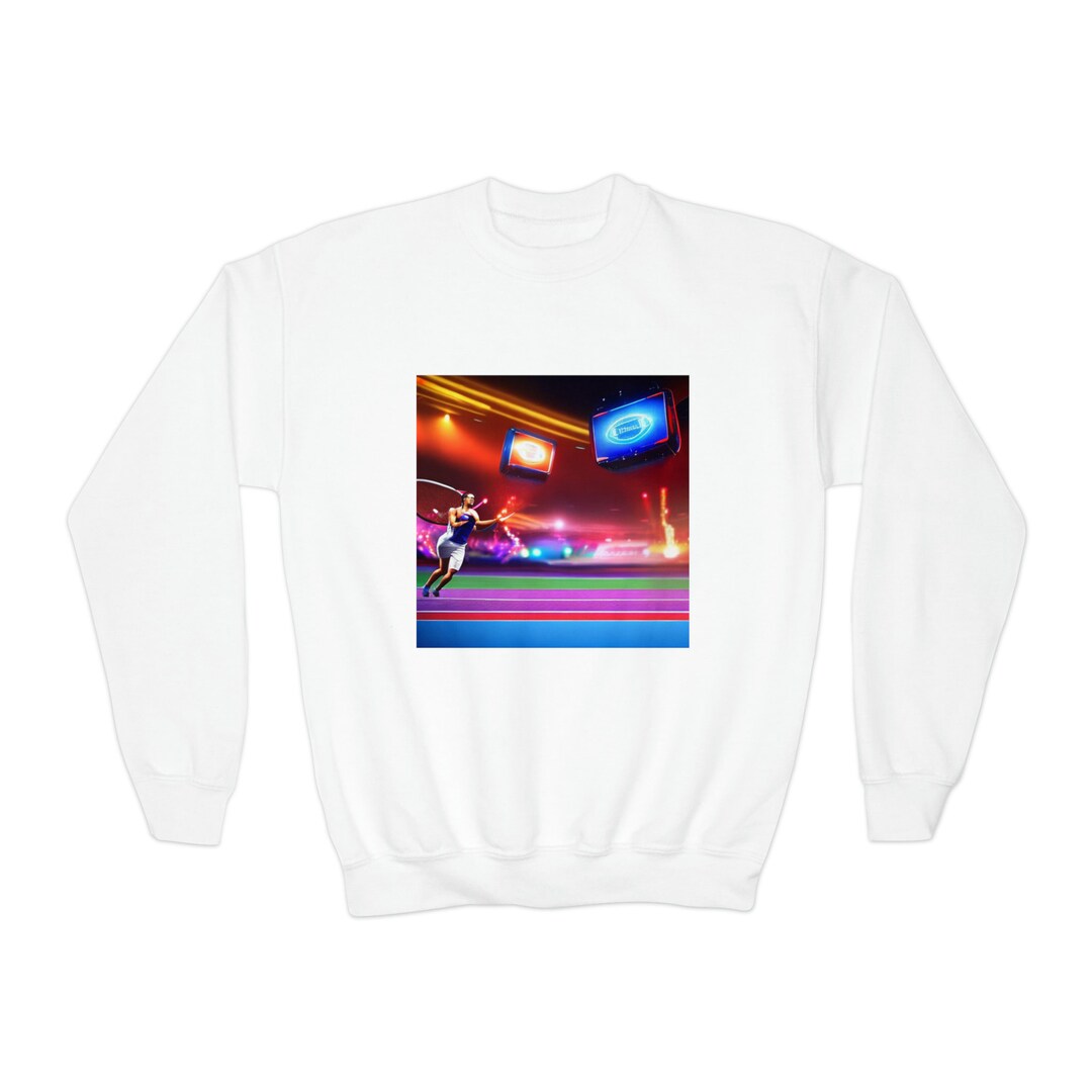 Youth Crewneck Sweatshirt Fun Video Game Characters Playing - Etsy