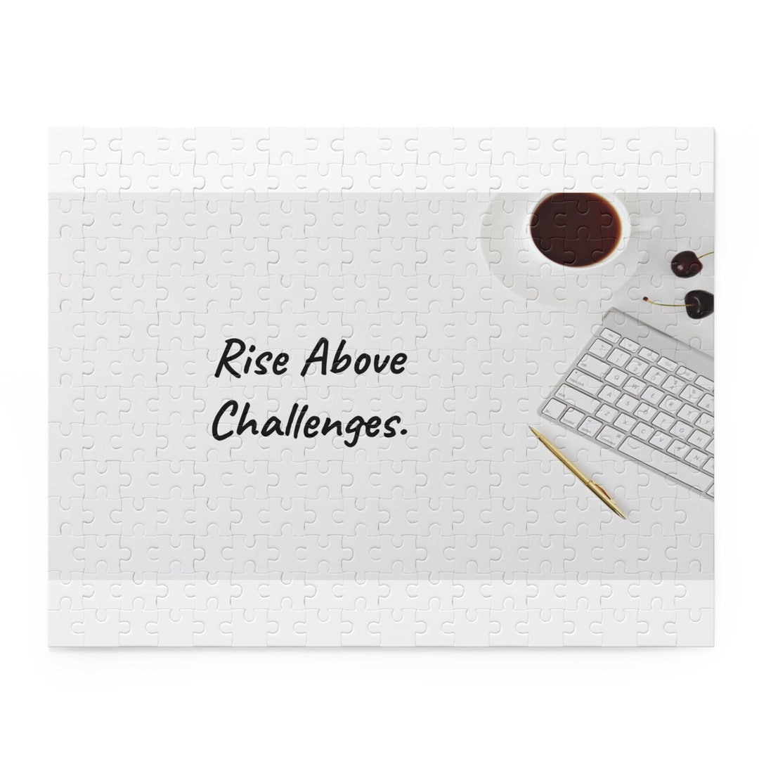Rise Above Challenges Inspiring Puzzle for Motivation and - Etsy