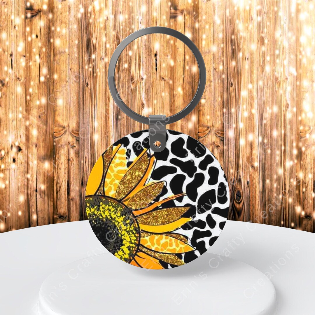 Sunflower and Cow Print - Etsy