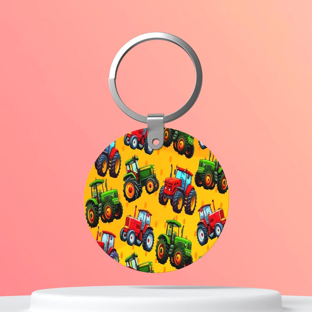 Tractor Keychain - Etsy