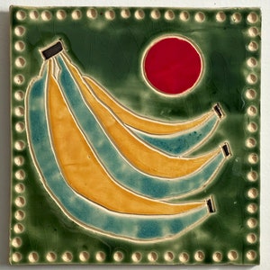 Handmade Ceramic Fruit Hanging Wall Tile - Etsy