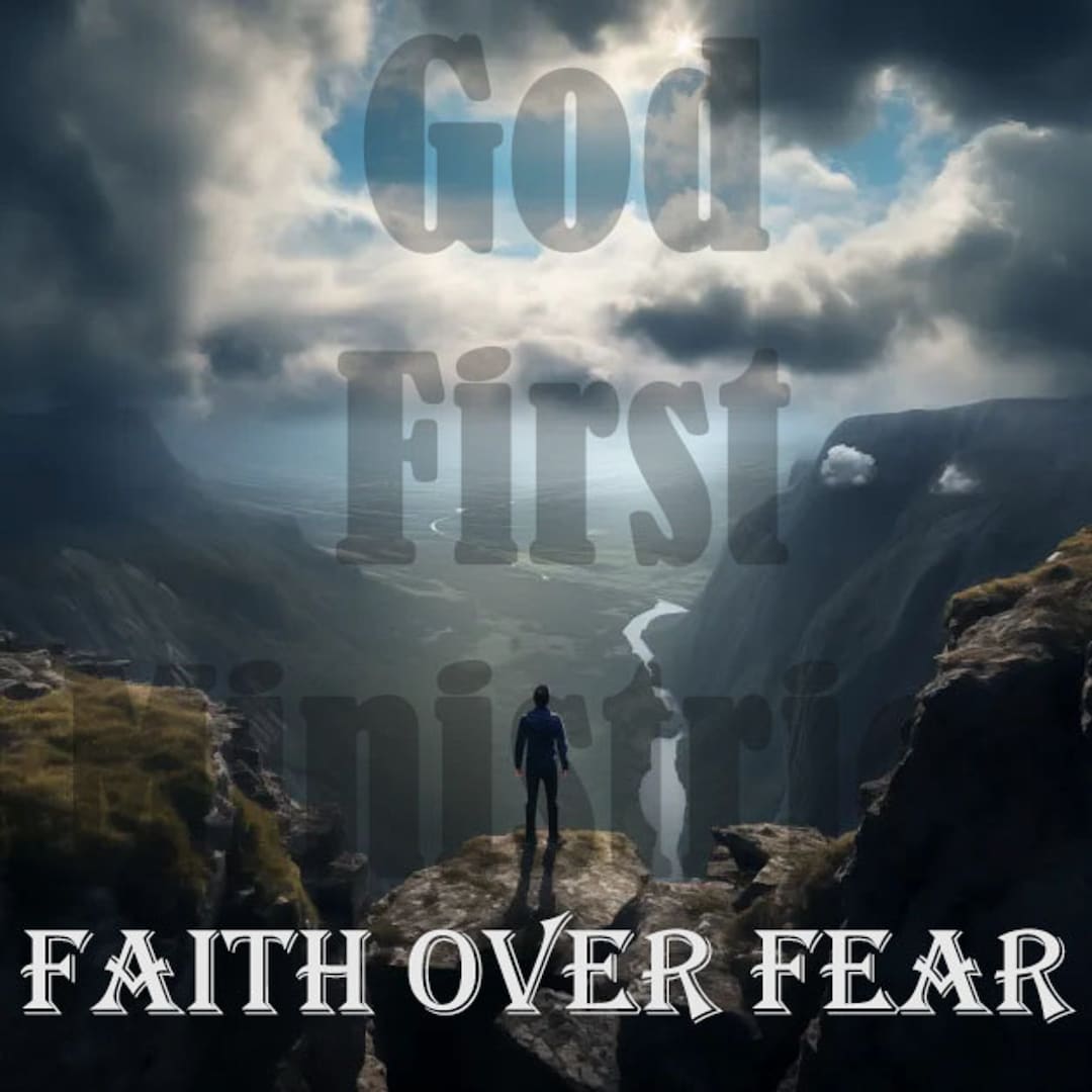 Faith Over Fear - Christian Digital Artwork for Desktop Wallpaper, E ...