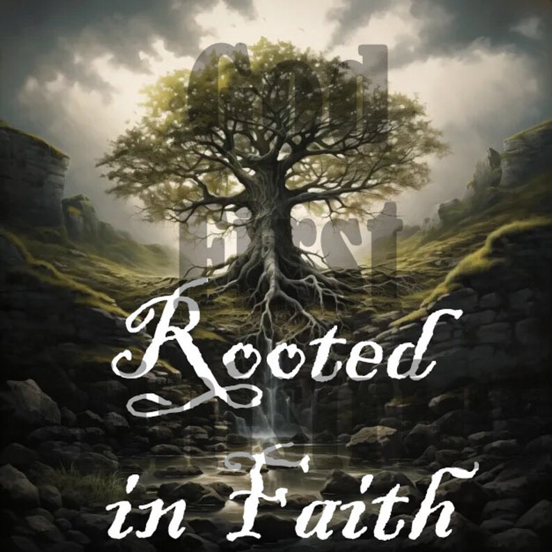 Rooted in Faith - Christian Digital Artwork for Desktop Wallpaper, E ...