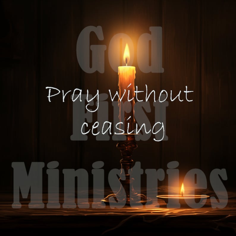 Pray Without Ceasing - Christian Digital Artwork for Desktop Wallpaper ...