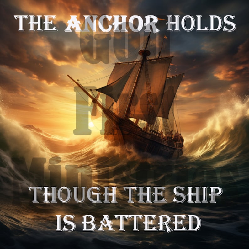 The Anchor Holds - Christian Digital Artwork for Desktop Wallpaper, E ...
