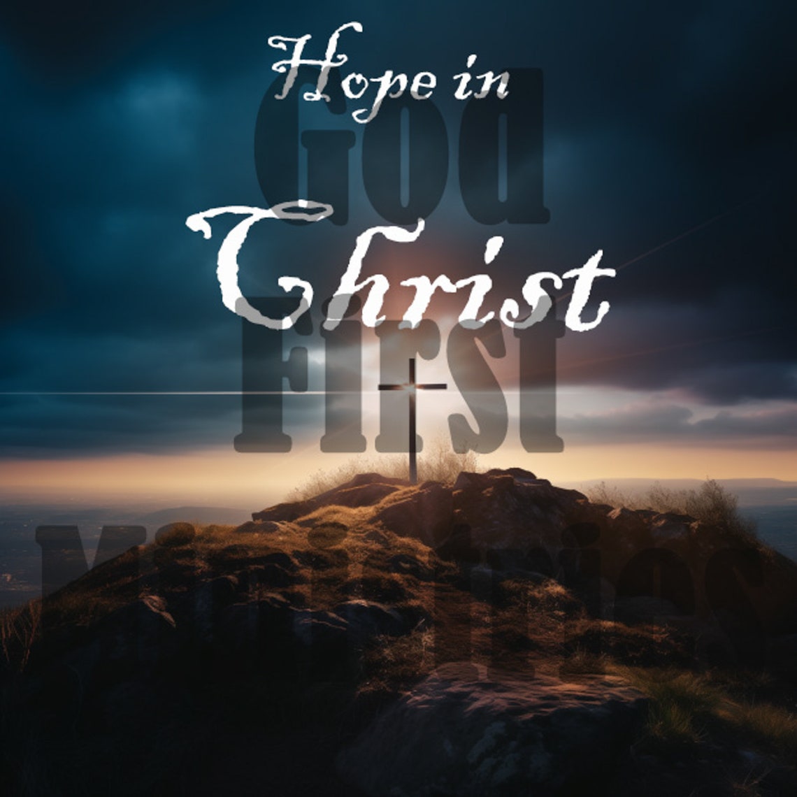 Hope in Christ Christian Digital Artwork for Desktop - Etsy