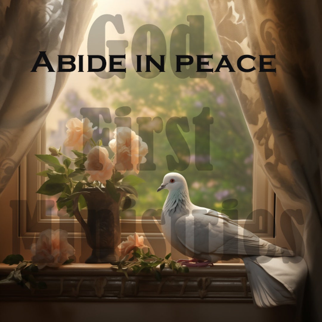 Abide in Peace - Christian Digital Artwork for Desktop Wallpaper, E ...