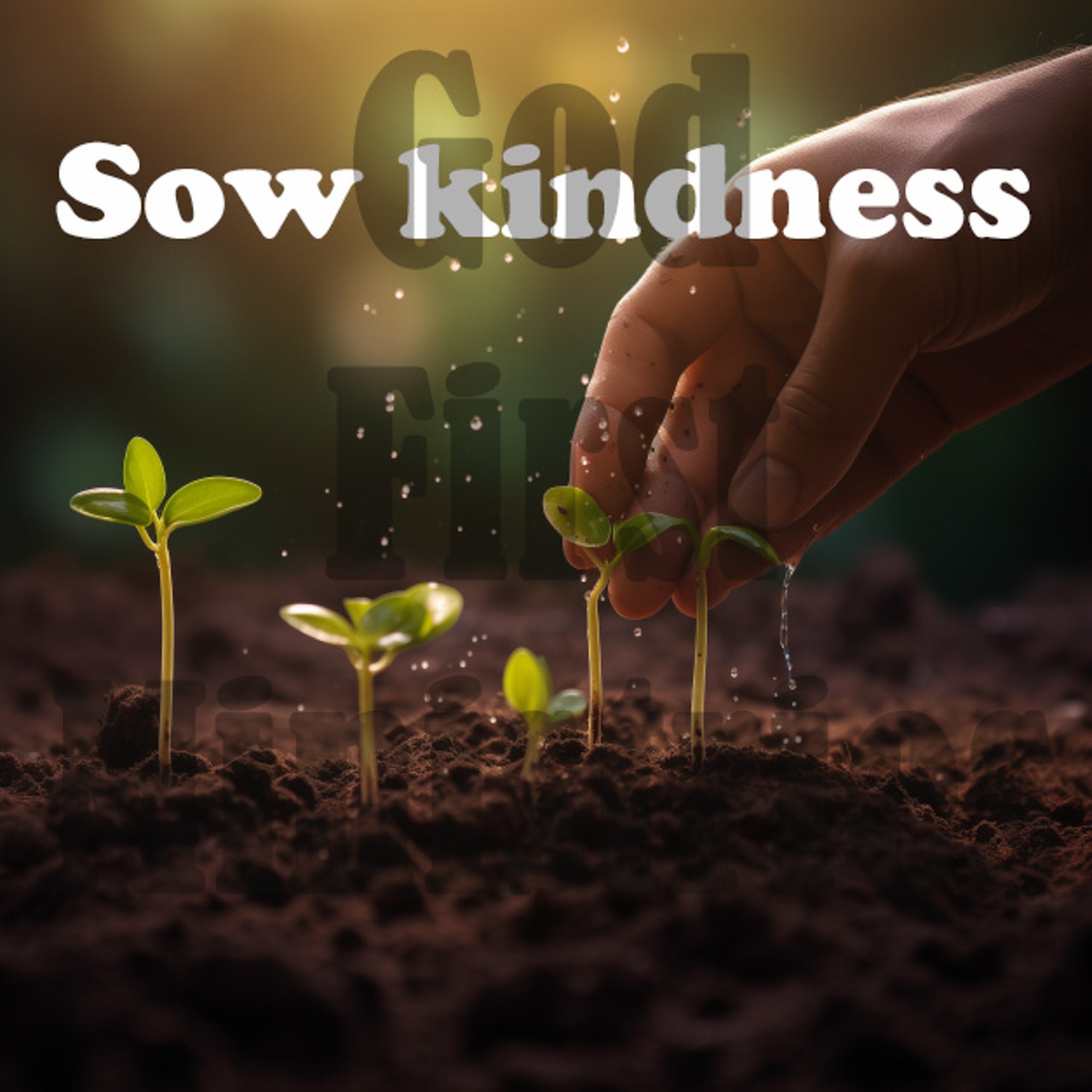 Sow Kindness - Christian Digital Artwork for Desktop Wallpaper, E-cards ...